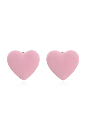 Moschino Heart Shaped Earrings