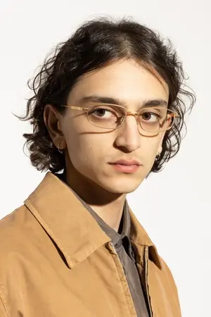 Jacquemus Rectangular Metal Eyeglasses