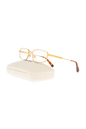 Jacquemus Rectangular Metal Eyeglasses