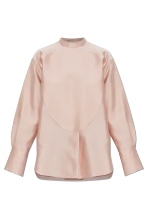 JIL SANDER Silk-trimmed Top