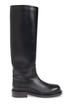 JIL SANDER Leather Knee-high Boots