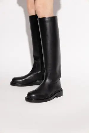 JIL SANDER Leather Knee-high Boots