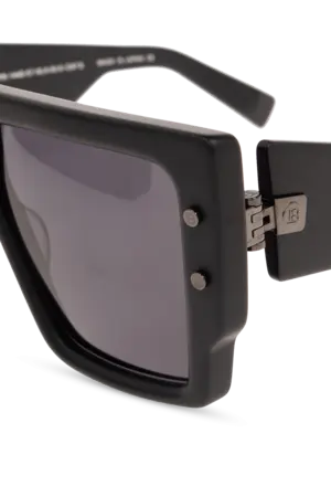 Balmain Sunglasses With Logo - Black