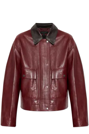 Women's Collared Leather Jackets