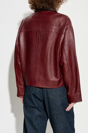 Rag & Bone Leather Jacket - Burgundy