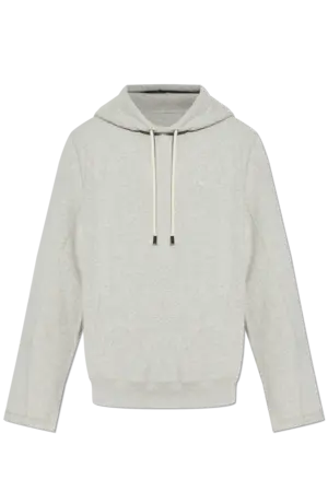 LANVIN Embroidered Logo Cotton-cashmere Sweatshirt