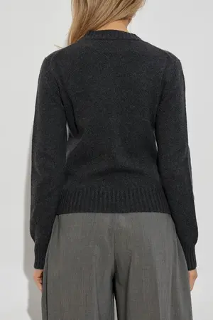 AMI Paris Cashmere Crewneck Sweater - Grey