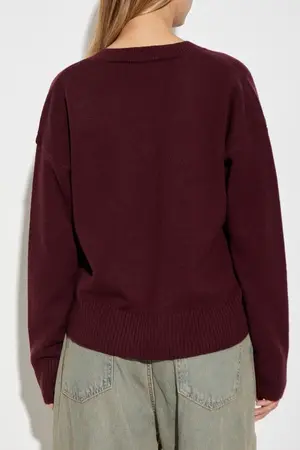 Ami Wool And Cashmere V-neck Sweater