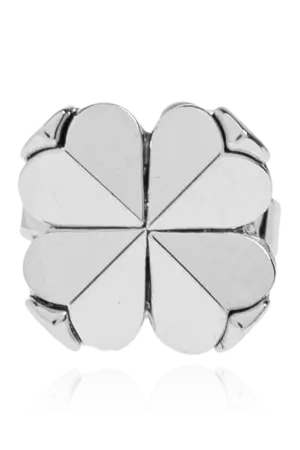 Kate Spade New York Brass Four-leaf Clover Earrings - Silver