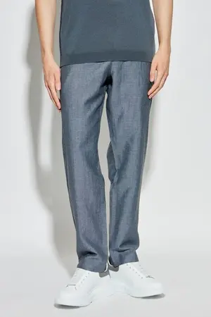 Rag & Bone Tapered Leg Trousers - Navy Blue