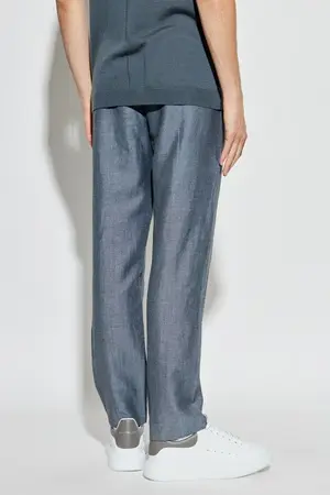 Rag & Bone Tapered Leg Trousers - Navy Blue