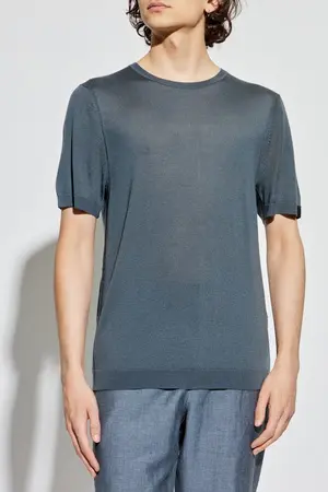 Rag & Bone T-shirt With A Round Neckline - Grey