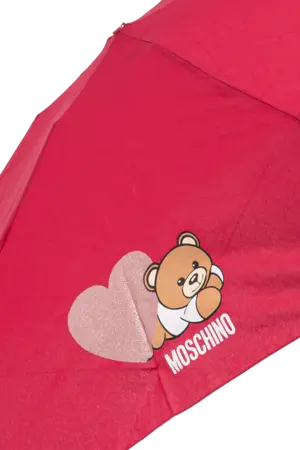 Moschino Folding Umbrella With Logo