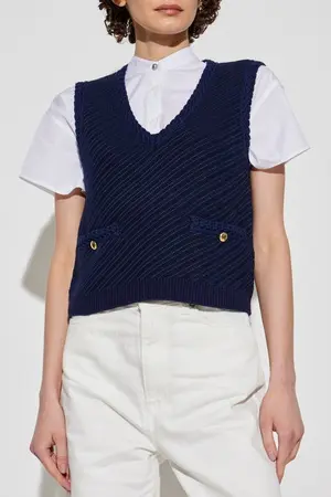 Rag & Bone Knit Vest With Pockets