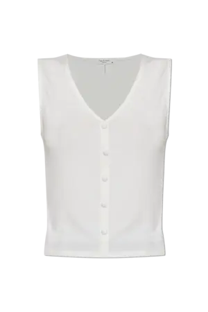 Rag & Bone Sleeveless Top With Decorative Buttons