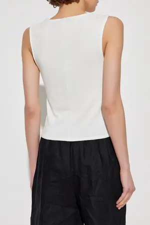 Rag & Bone Sleeveless Top With Decorative Buttons