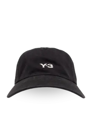 Y3 Baseball Cap With Embroidered Logo - Black