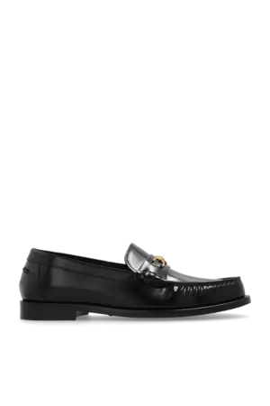 Versace Leather Loafers - Black