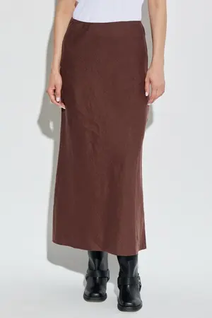 SAMSØE SAMSØE Saagneta Linen Midi Skirt