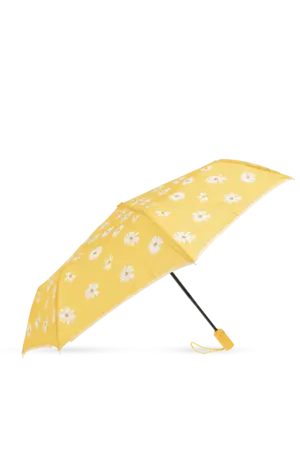 Moschino Folding Umbrella With Logo - Yellow