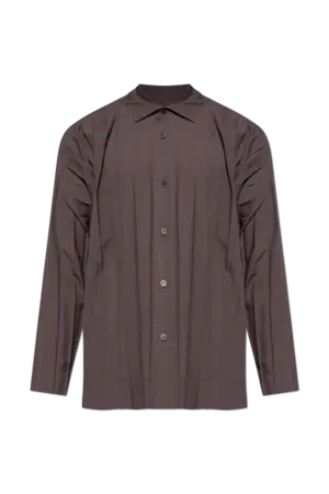 Issey Miyake Pleated Shirt - Brown