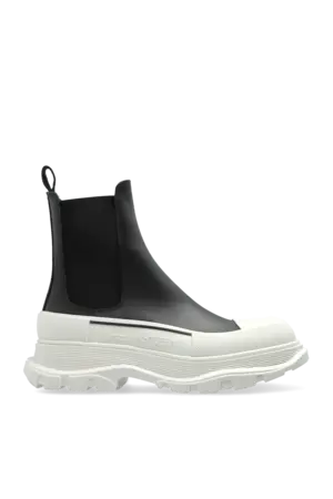 Alexander McQueen Leather Chelsea Boots