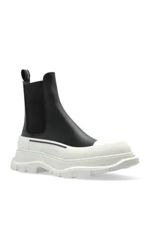 Alexander McQueen Leather Chelsea Boots