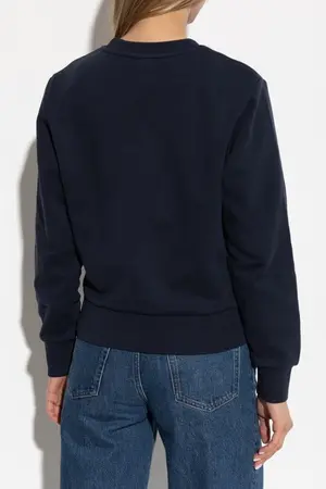 A.p.c. Sweatshirt With Embroidered Logo - Navy Blue