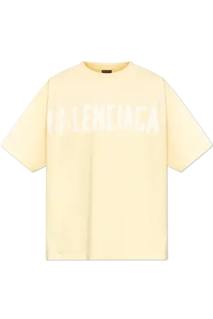 Balenciaga T-shirt With Logo Yellow