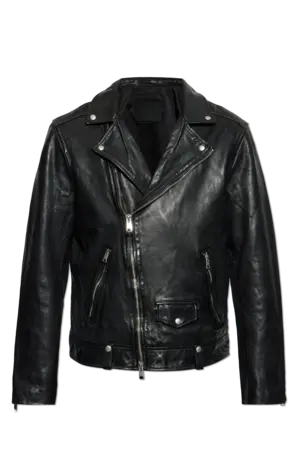ALLSAINTS Milo Leather Biker Jacket - Black