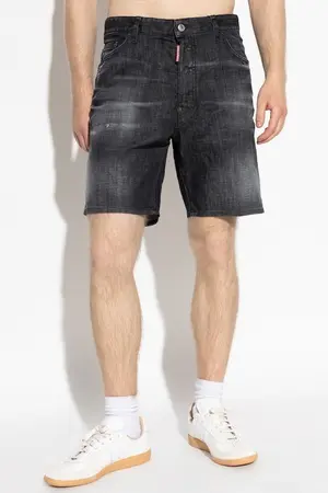 Dsquared2 Marine" Denim Shorts - Black