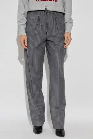 Isabel Marant Liska Pinstriped Wool Trousers