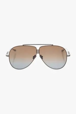 Valentino Garavani Logo Embossed Sunglasses - Grey