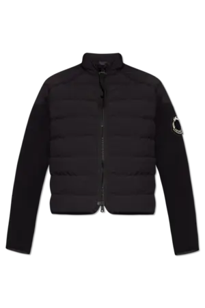 Moncler Cardigan With Quilted Down Front