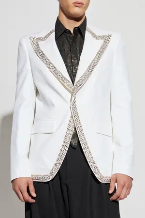 Dsquared2 Blazer With Shimmering Appliqués