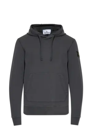 Stone Island Cotton Hoodie - Grey