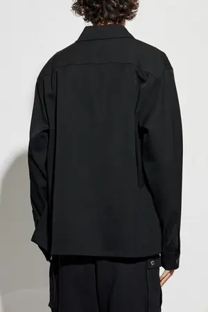 Balmain Shirt With Leather Pocket