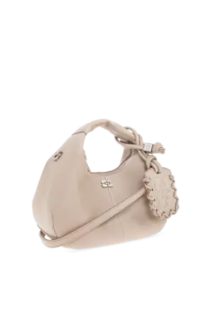 GANNI Hobo Mini Handbag - Beige