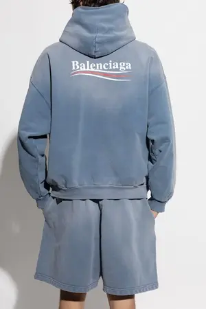Balenciaga Cotton Hoodie With Logo