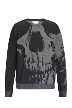 Alexander McQueen Wool Sweater - Grey