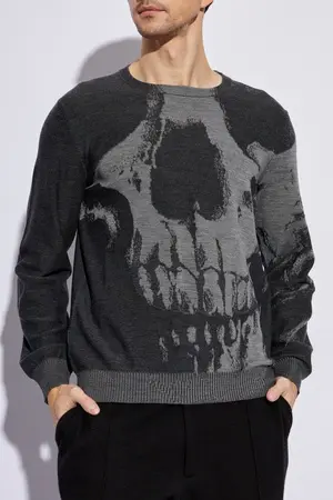 Alexander McQueen Wool Sweater - Grey