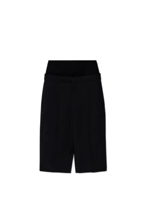 Alaïa Pleated High-waisted Shorts