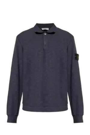 Stone Island Stand-collar Melange Texture Sweatshirt