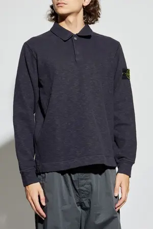 Stone Island Stand-collar Melange Texture Sweatshirt