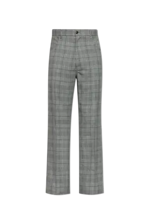 Amiri Plaid Patterned Trousers - Grey