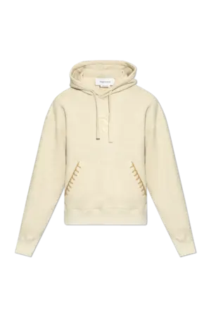 Alexander McQueen Cotton Hoodie With Skull Detail