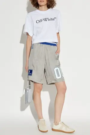 Off-White Printed Relaxed Fit Shorts