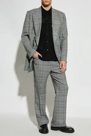 Amiri Double-breasted Blazer With A Check Pattern