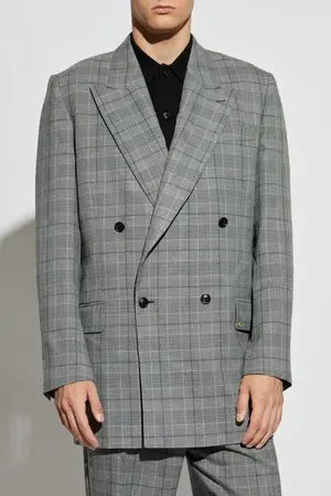 Amiri Double-breasted Blazer With A Check Pattern