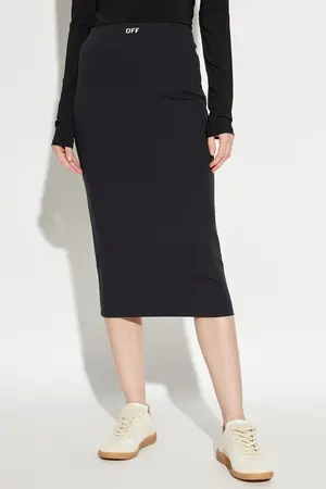 Off-White Pencil Skirt